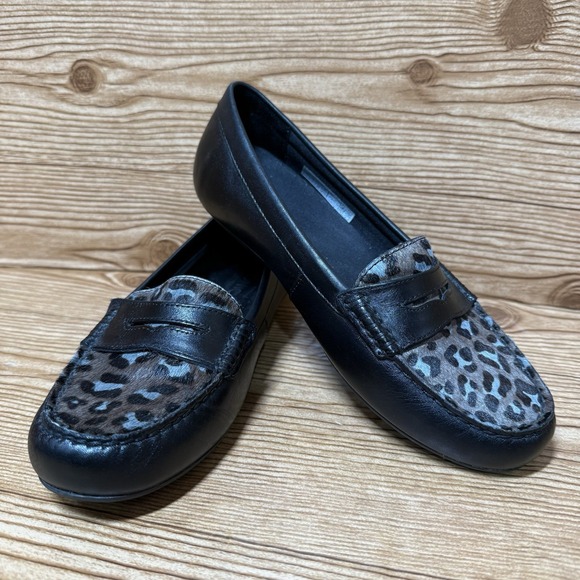 Vionic | Shoes | Vionic 356 Piper Shoes Women 7 Loafers Leather Leopard ...